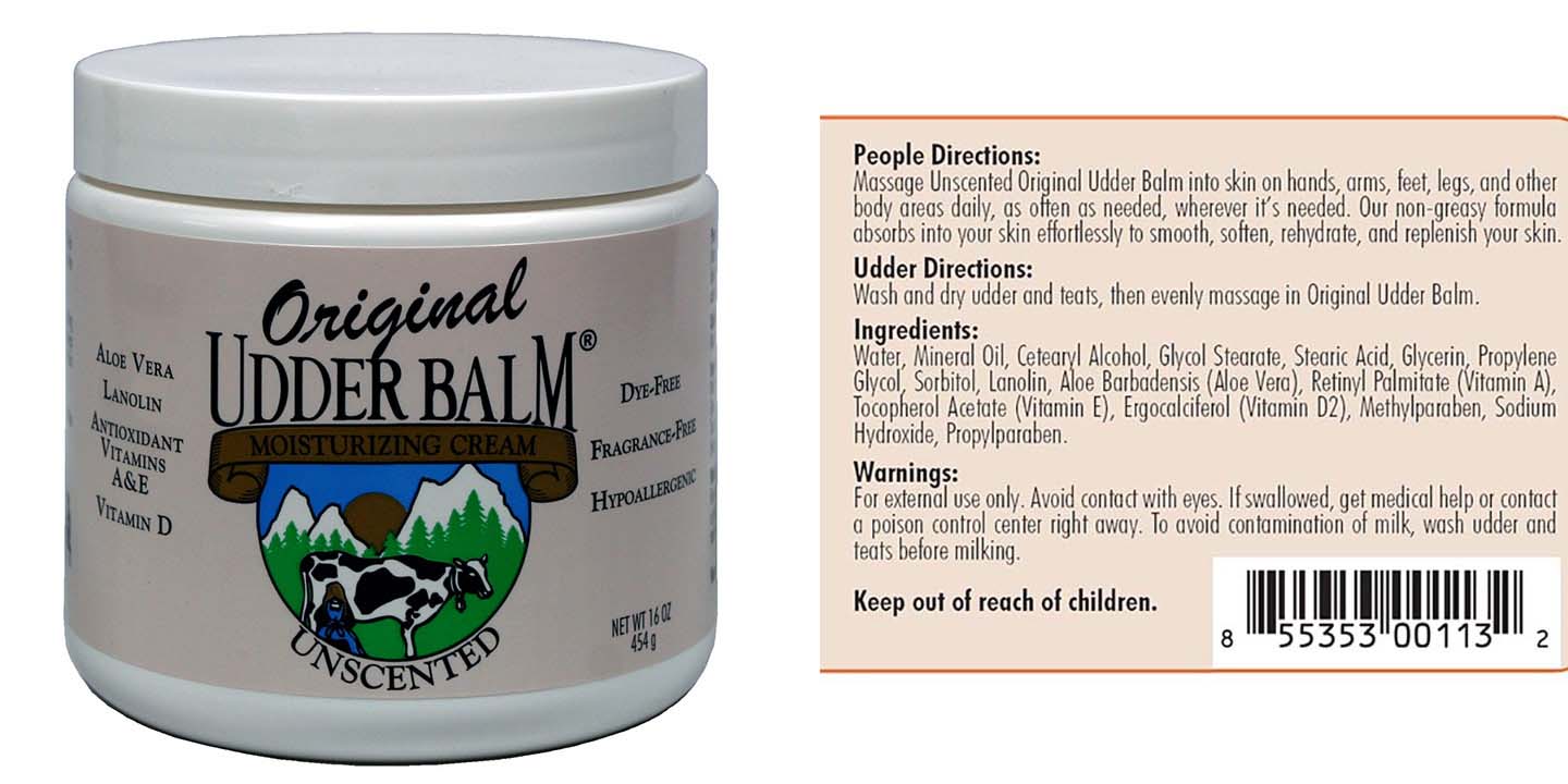 Unscented Original Udder Balm | MBMA Corporation