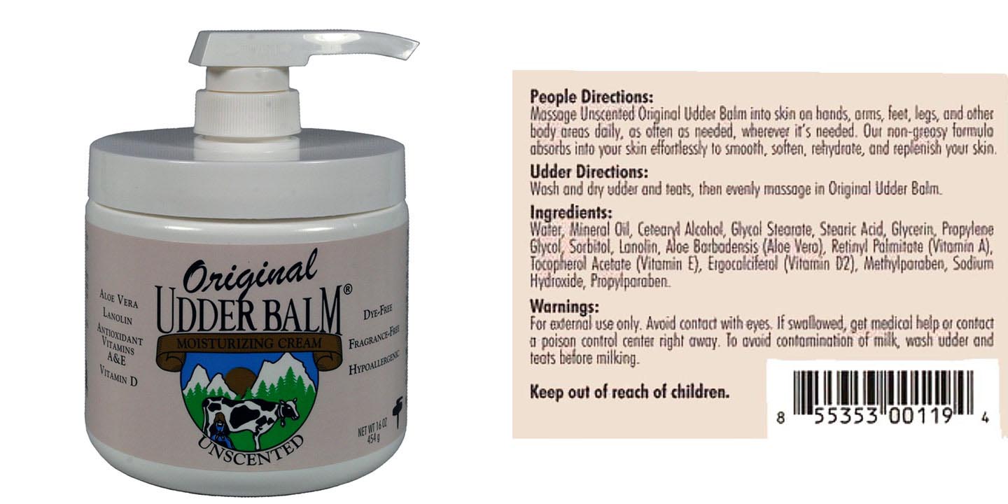 Unscented Original Udder Balm | MBMA Corporation